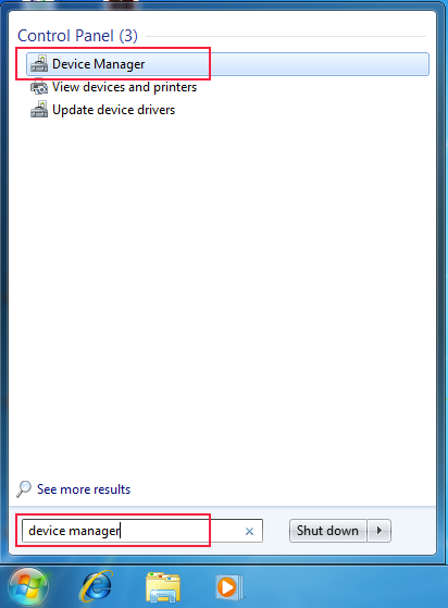 device manager win7