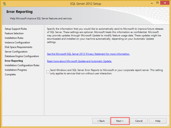 sql server 2012